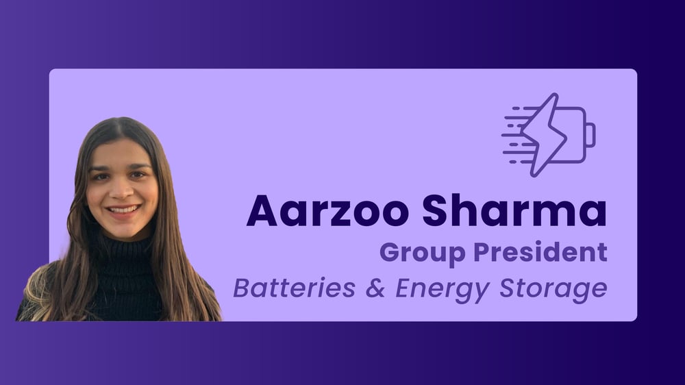 Aarzoo Sharma – Batteries and Energy Storage Group President